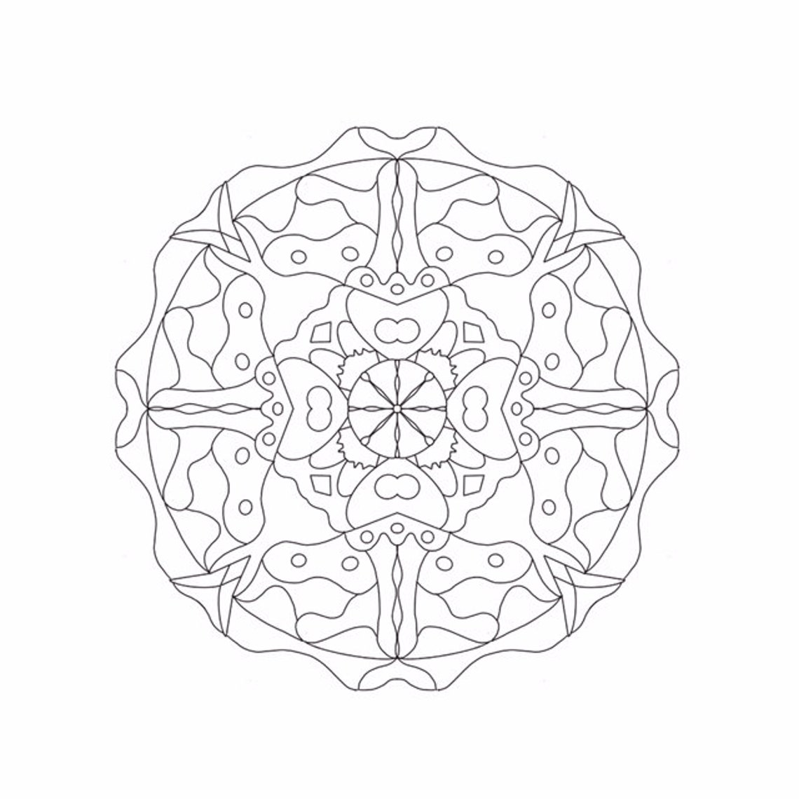 Mindful Mandala Coloring Pages - Etsy