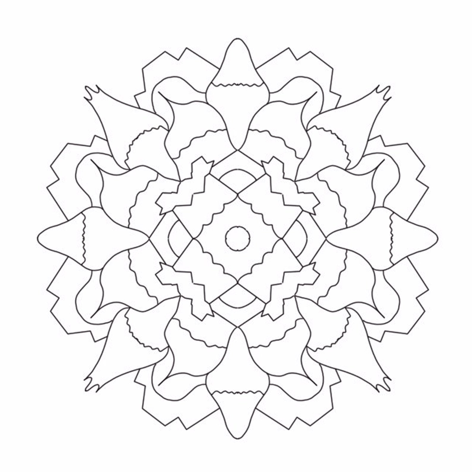 Mindful Mandala Coloring Pages - Etsy