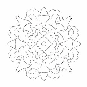 Mindful Mandala Coloring Pages - Etsy