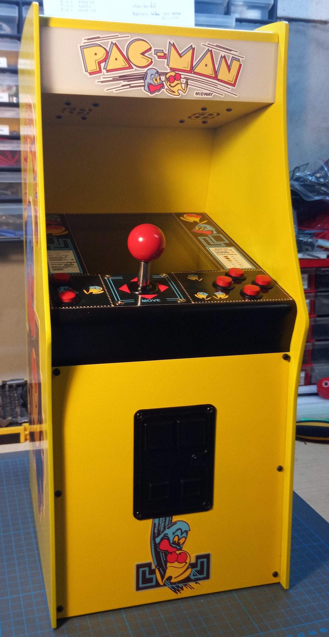 Pacman Mini Arcade Cabinet 50x20x25cm (digital Files) Include Lighburn ...