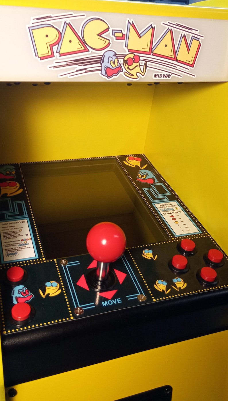 Pacman Mini Arcade Cabinet 50x20x25cm (digital Files) Include Lighburn ...
