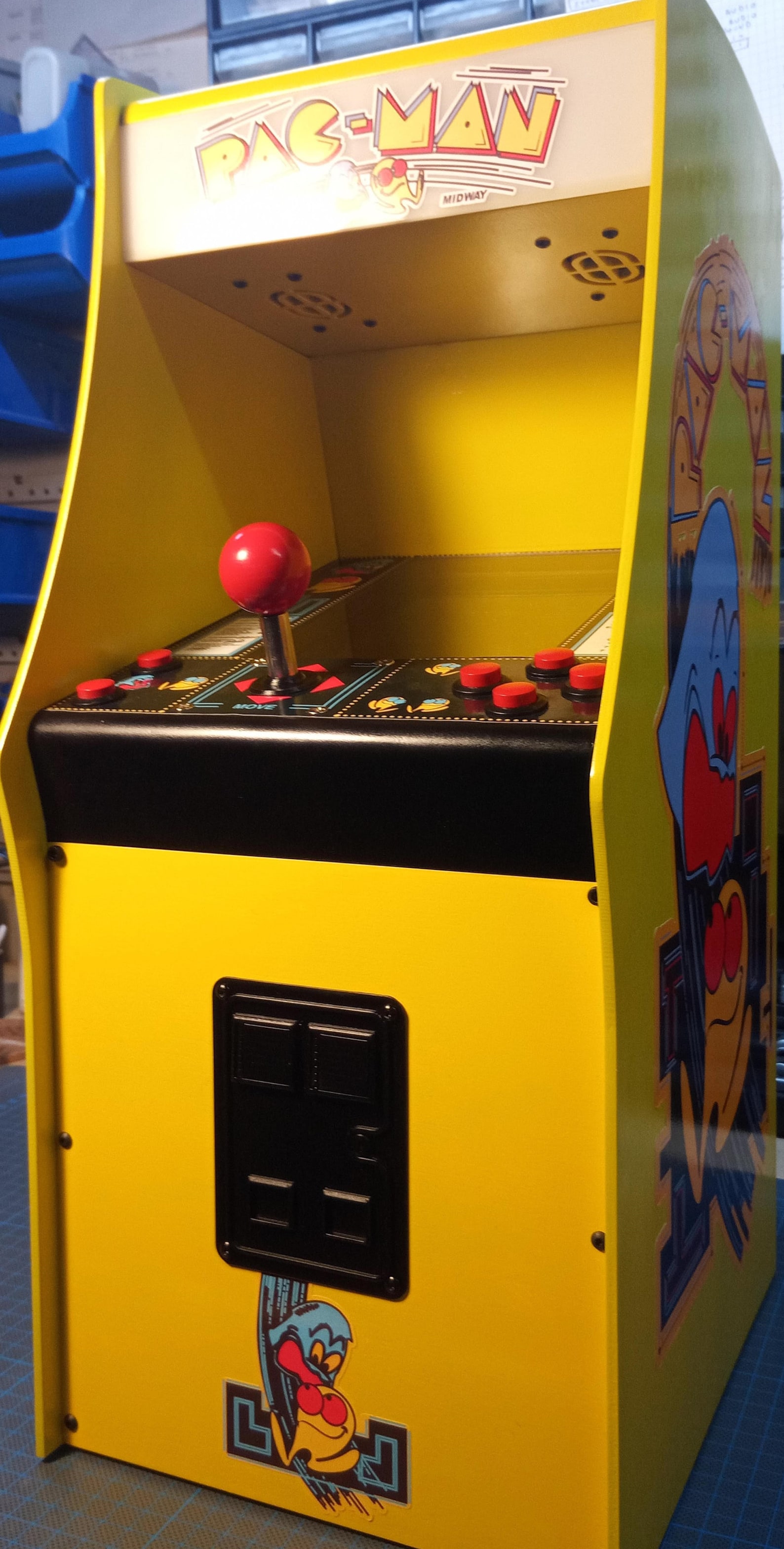 Pacman Mini Arcade Cabinet 50x20x25cm (digital Files) Include Lighburn ...