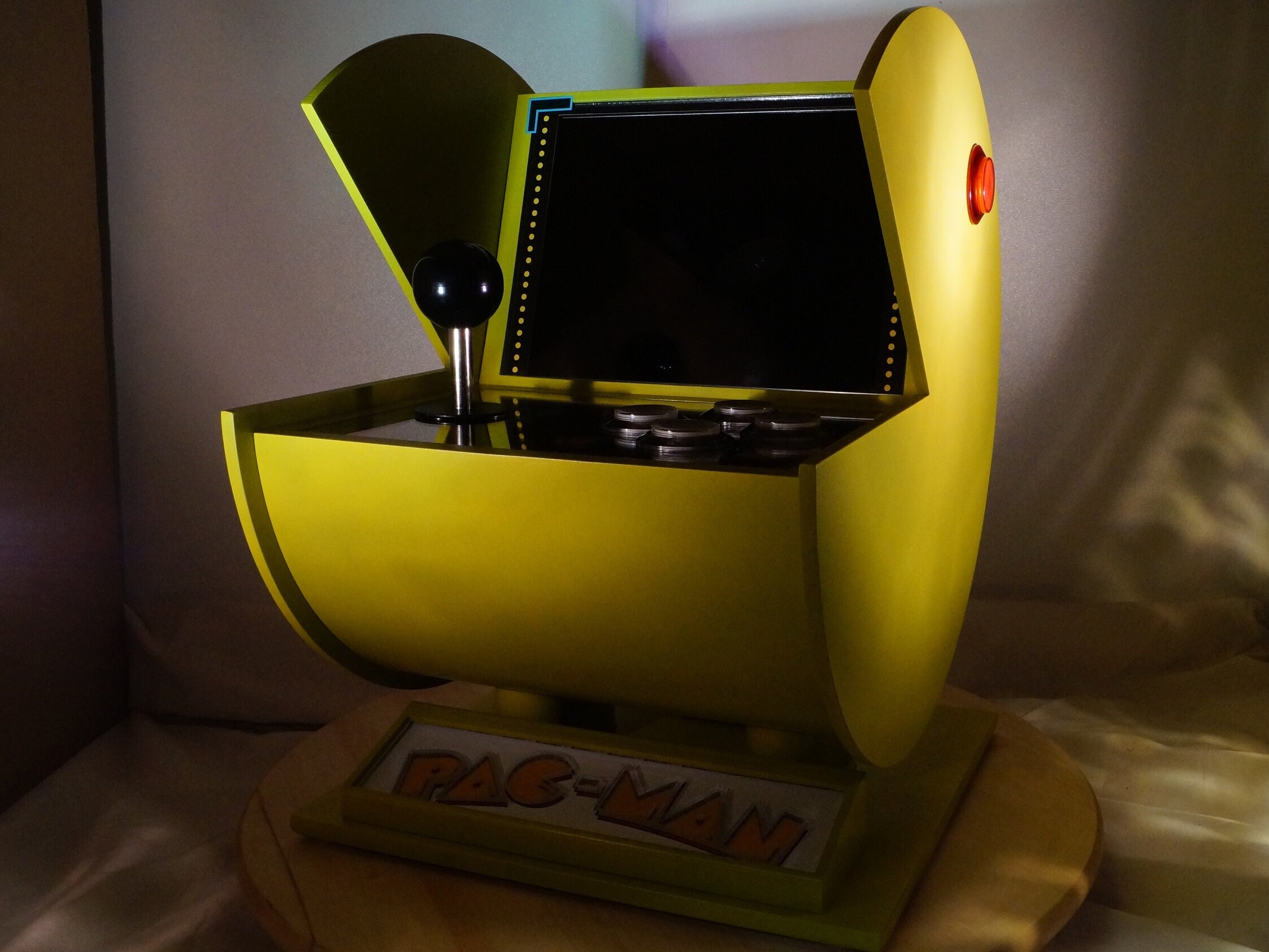 Pacman Arcade Cabinet 31x22x25cm (digital Files) Include Lighburn Ready ...