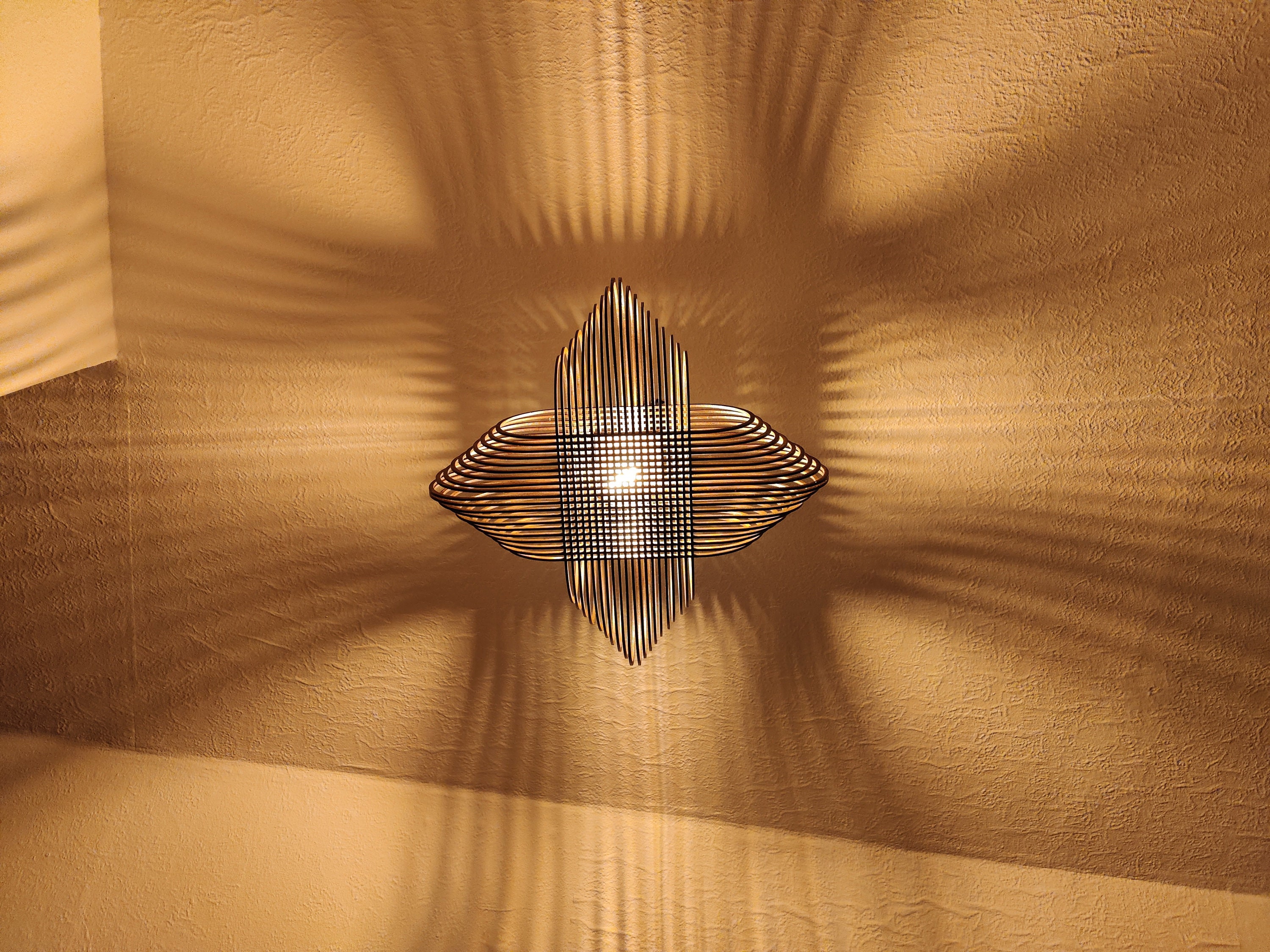 Minimalist Design Ceiling Light 37x37x15cm for 3mm Wood (digital Files ...