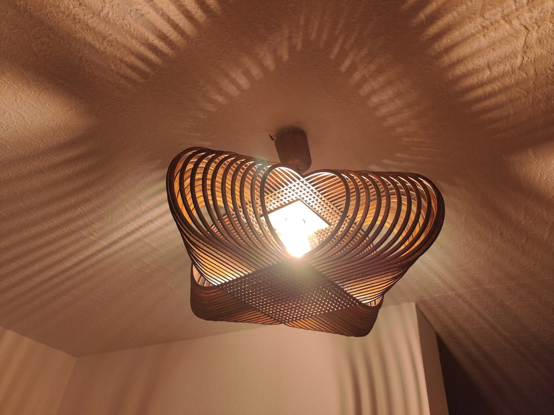 Minimalist Design Ceiling Light 37x37x15cm for 3mm Wood (digital Files ...