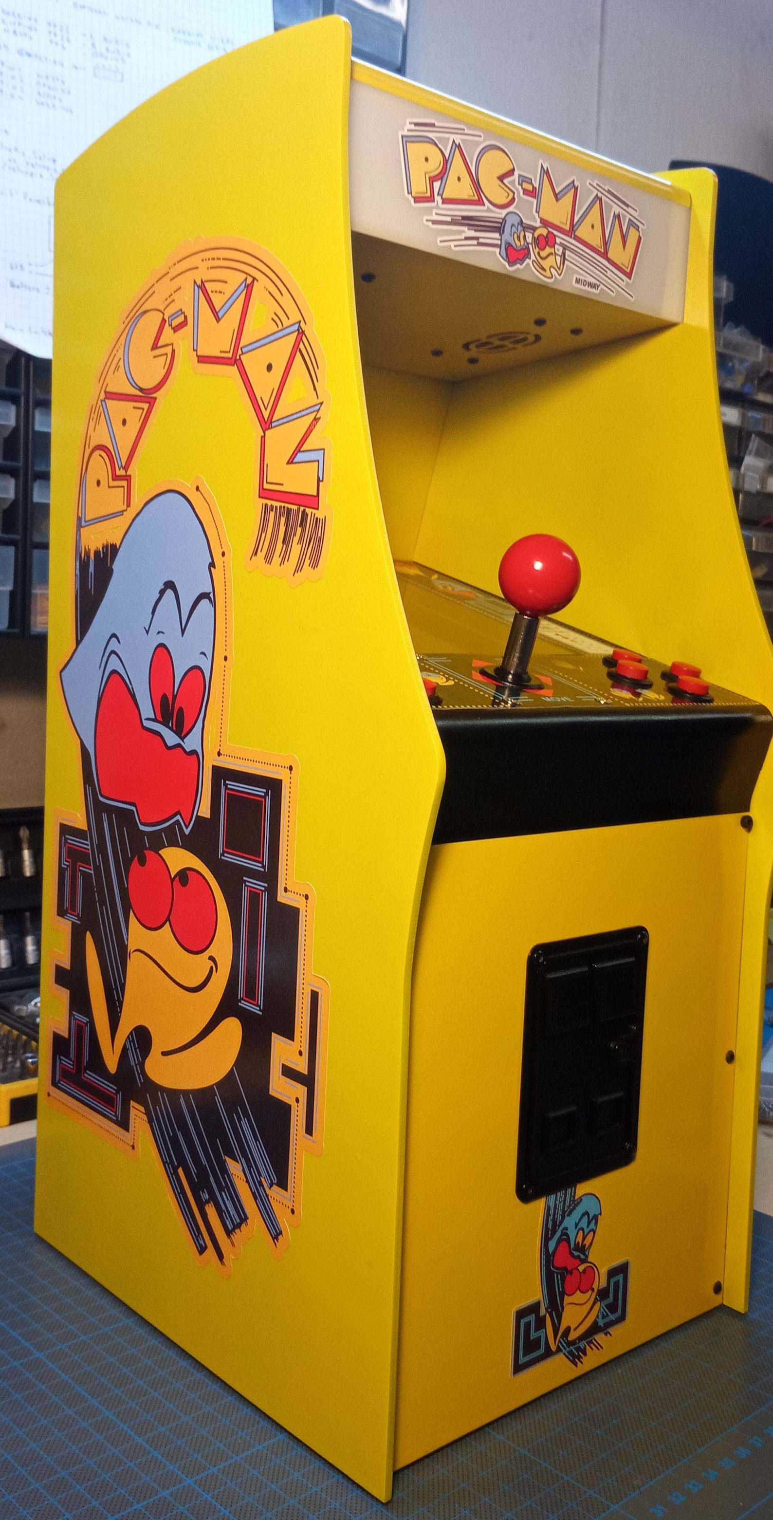 Pacman Mini Arcade Cabinet 50x20x25cm (digital Files) Include Lighburn ...