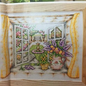Summer Window Scene Cross Stitch PDF Pattern - Etsy