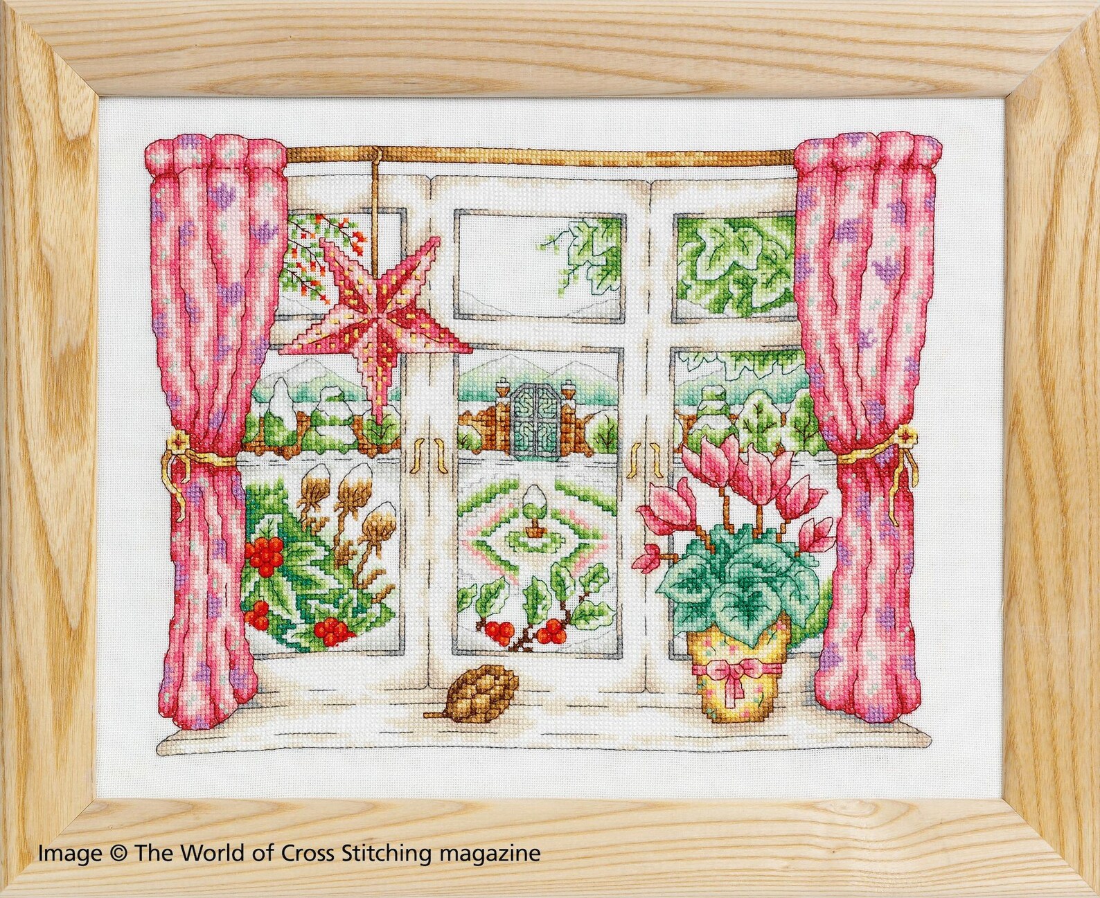 Winter Window Cross Stitch PDF Pattern - Etsy