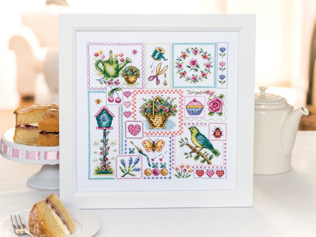 Summer Sampler Downloadable PDF Cross Stitch Pattern - Etsy