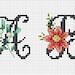 Christmas Alphabet Downloadable Cross Stitch Pattern - Etsy
