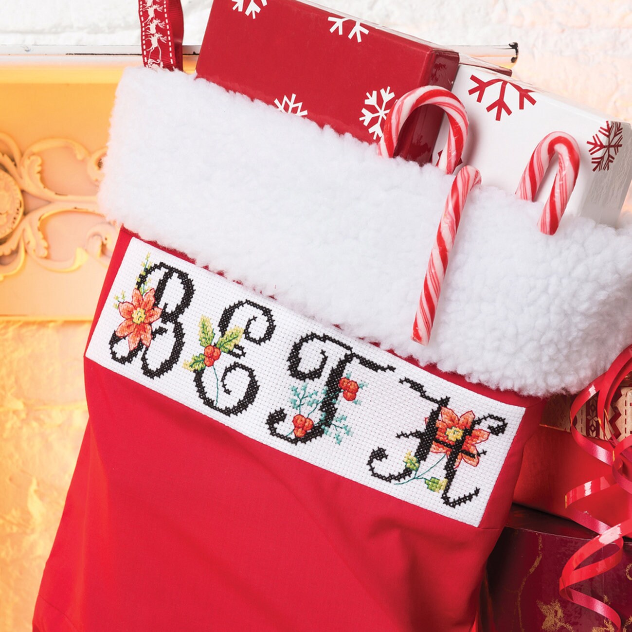 Christmas Alphabet Downloadable Cross Stitch Pattern - Etsy
