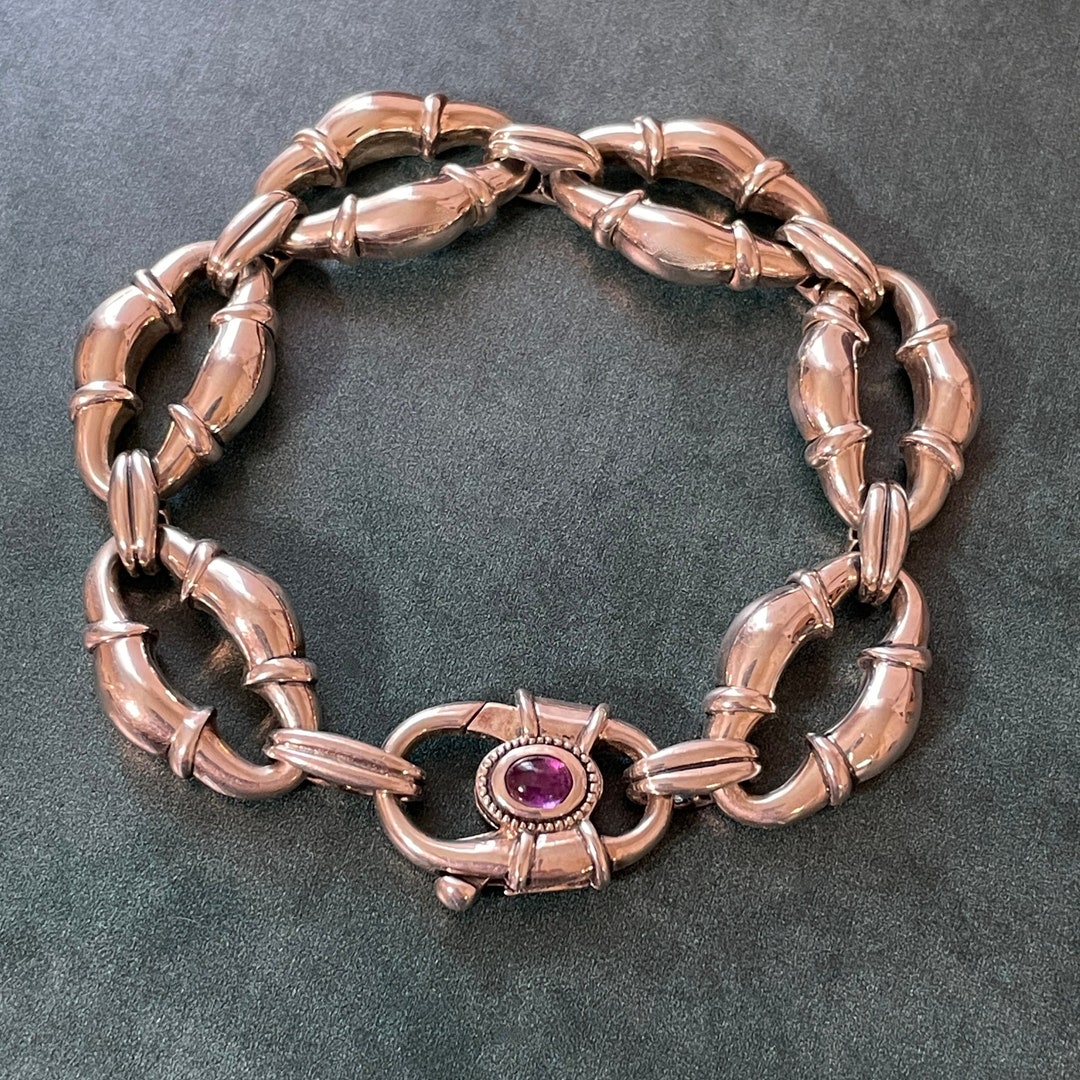 Heavy Scott Kay Sterling Silver Bracelet 56.5g Scott Kay Bracelet Curb ...