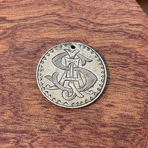 Victorian Silver Love Token Seated Liberty Quarter 1877 SAJ Sja ASJ Ajs ...