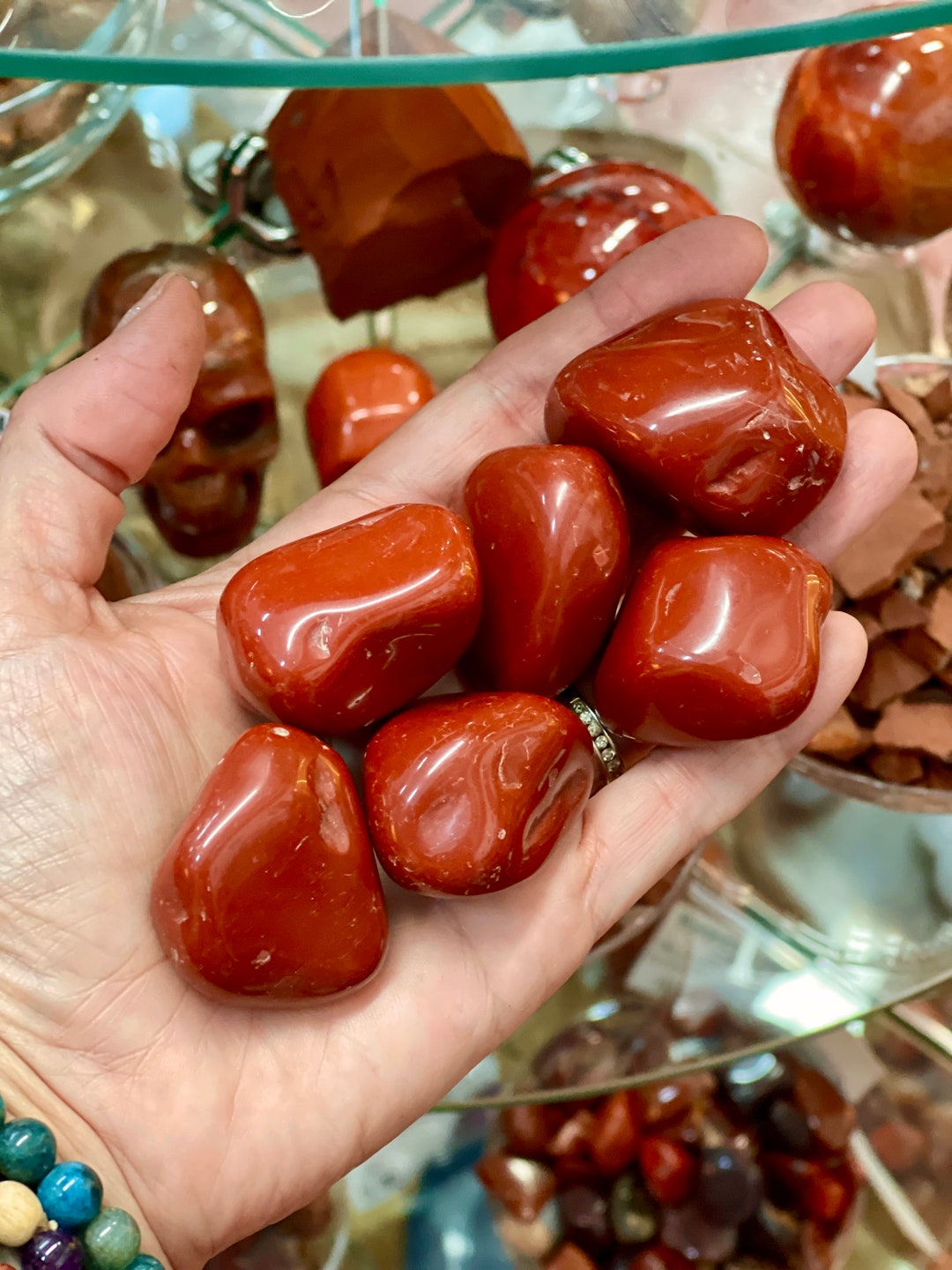 Red Jasper Grid Set, Tumbled - Etsy