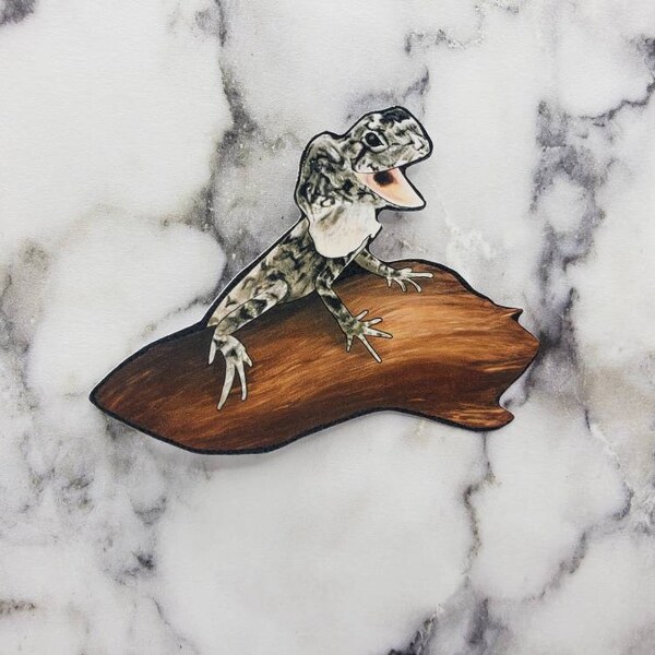 Frilled Lizard - Etsy