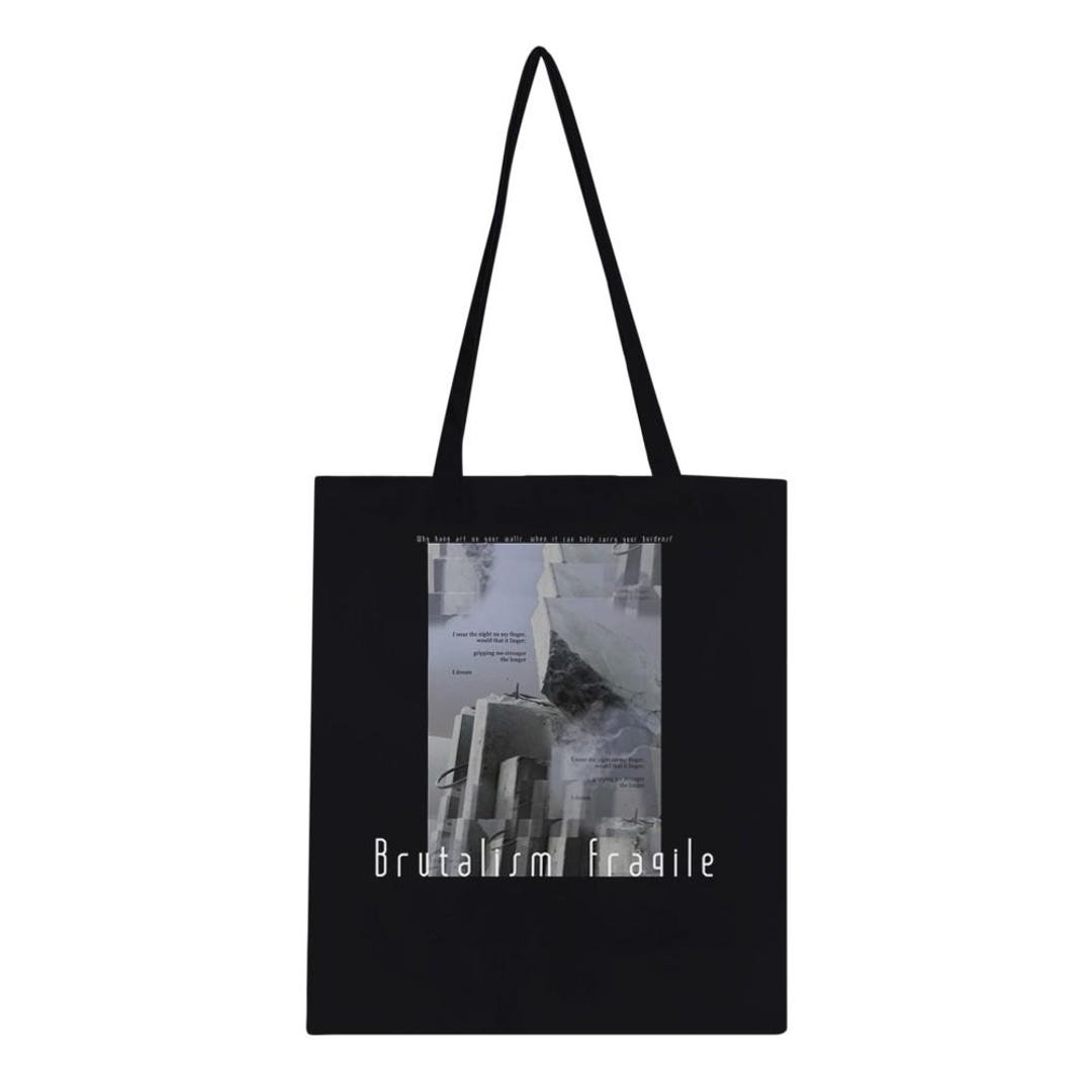Art Tote Bag "brutalism Fragile" - Etsy