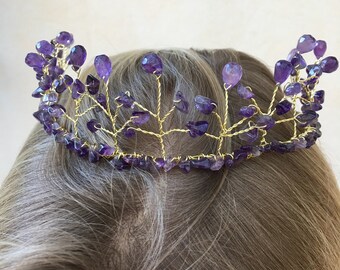 Amethyst tiara | Etsy