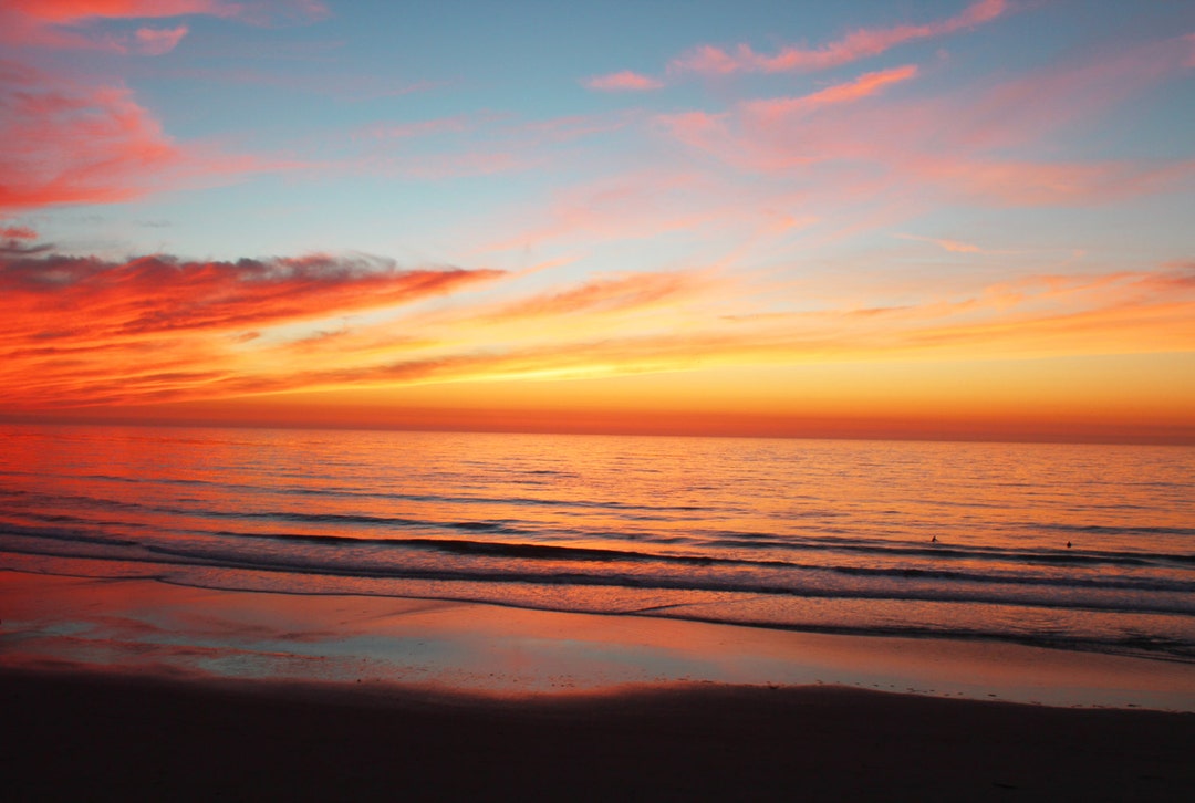 Radiant Nights, Orange, Yellow, Pink, Sunset, South Ponto Beach ...
