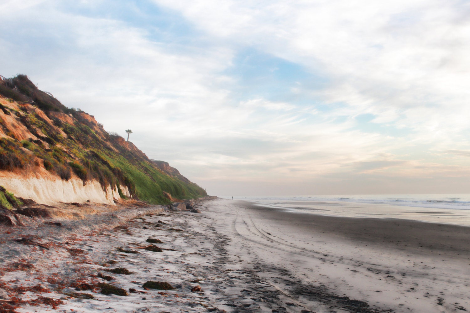 Shoreline, Cliffs, Sunset, South Ponto Beach, Coastline, Carlsbad ...