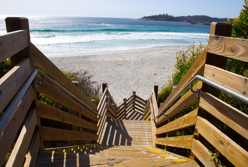 Steps to Paradise, Ocean, Stairs, Carmel-by-the-sea, Pebble Beach ...