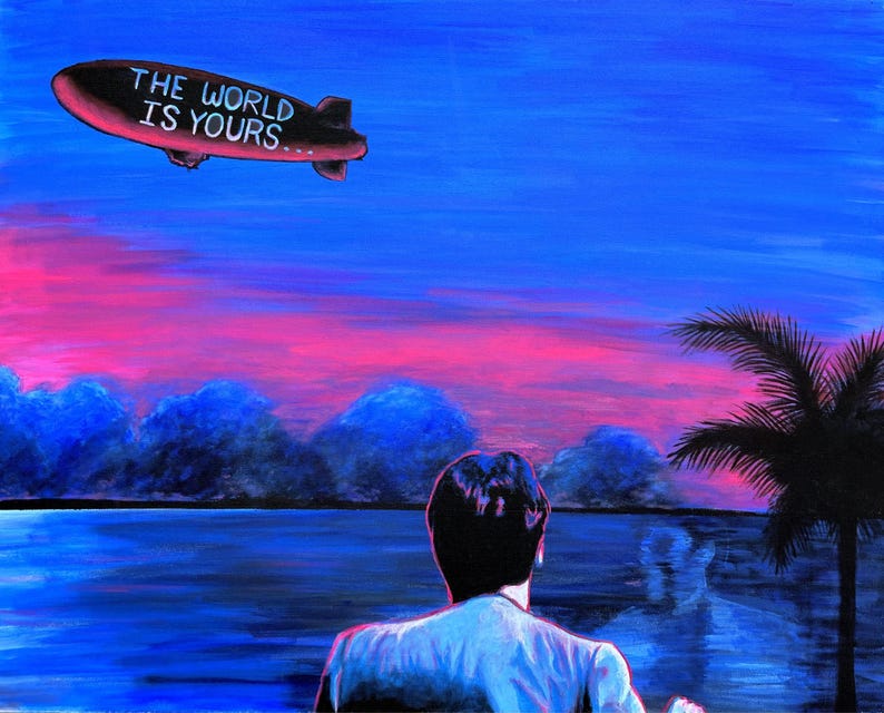 Scarface "the World is Yours" Fine Art Print - Etsy