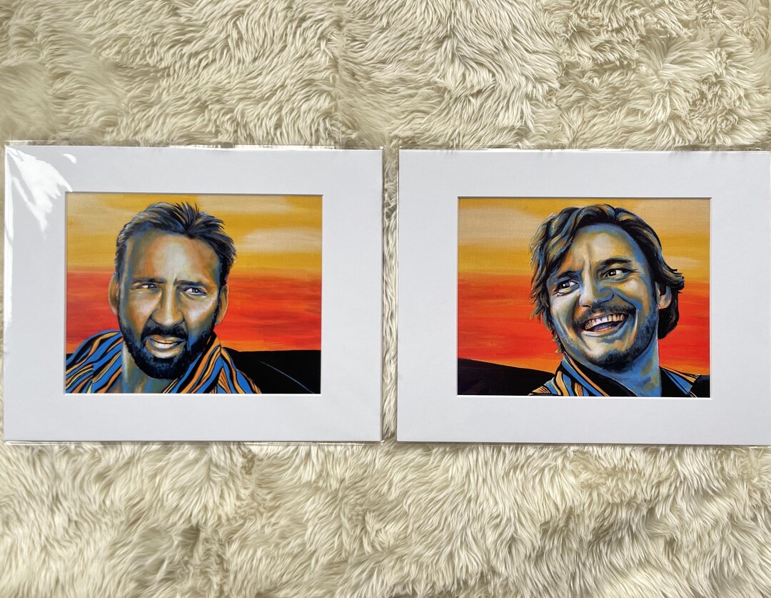 Nicolas Cage and Pedro Pascal Fine Art Print Set - Etsy