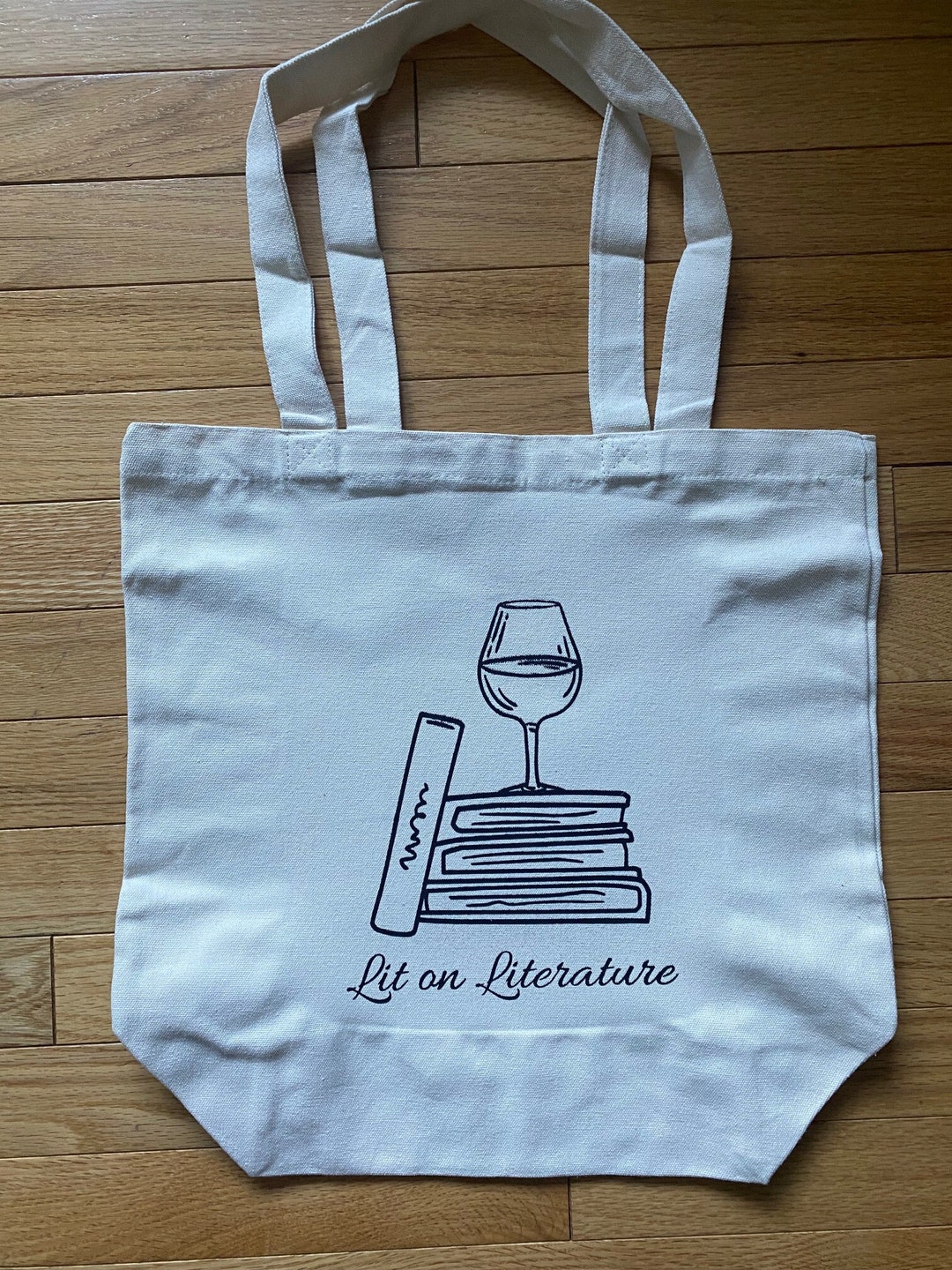 Lit on Literature Canvas Tote Bag, Gift for Book Lover, Book Lover Tote ...