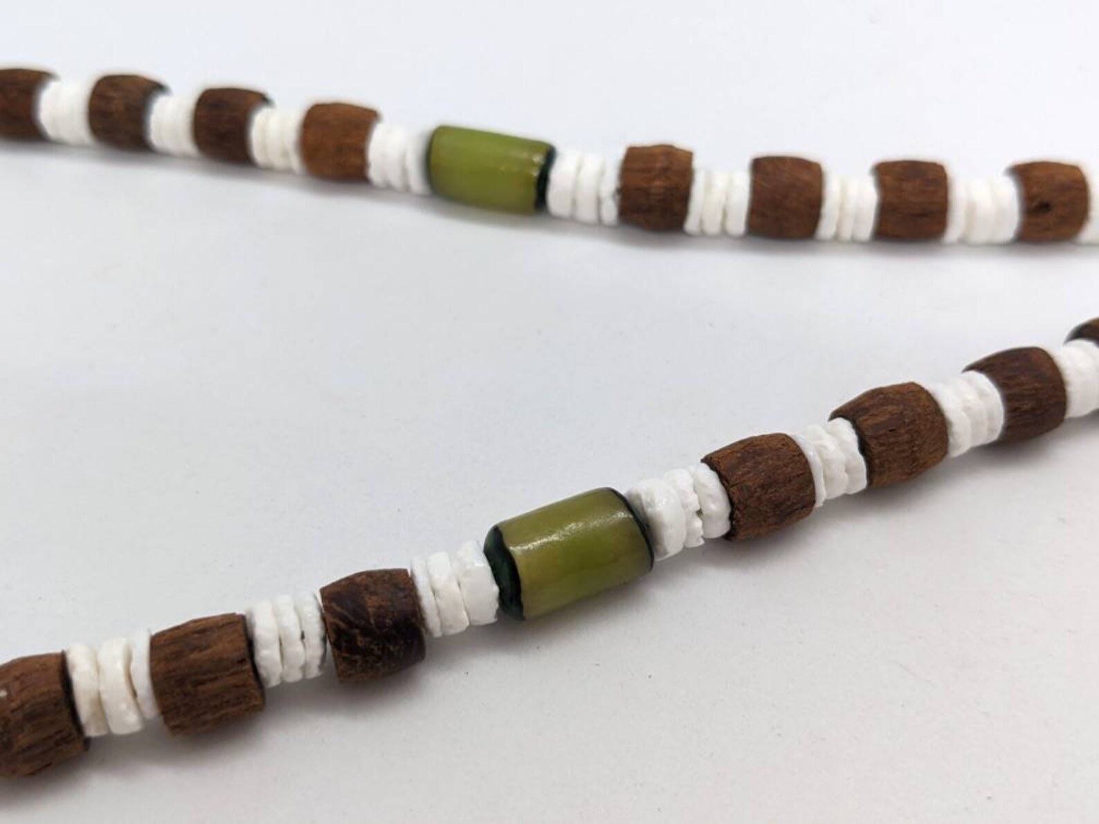 White Puka Shell Surf Necklace Mens Surfer Style Necklace - Etsy