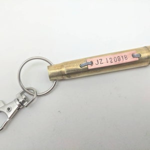 Personalized Recycled Bullet Keychain, Shell Casing Gift for Dad ...