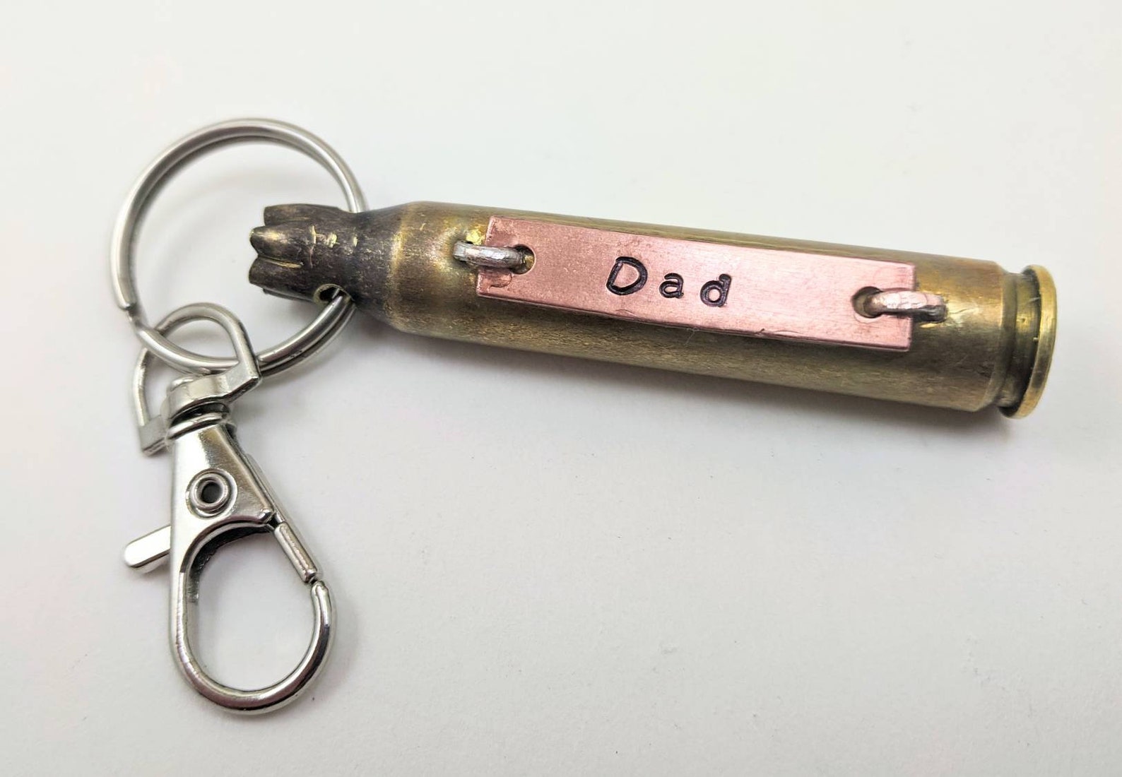 Personalized Recycled Bullet Keychain Shell Casing Gift for | Etsy