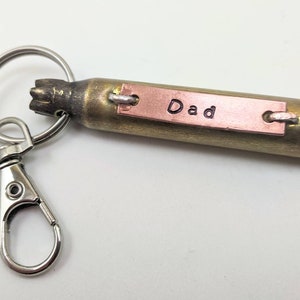 Personalized Recycled Bullet Keychain Shell Casing Gift for | Etsy