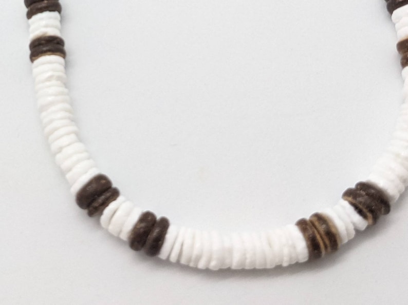 Puka Shell Surf Necklace White Surfer Style Choker Tropical - Etsy