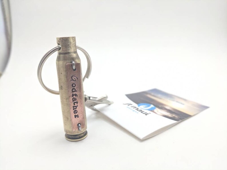 Personalized recycled bullet keychain shell casing gift for | Etsy