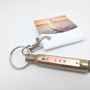 Personalized Recycled Bullet Keychain, Shell Casing Gift for Dad ...