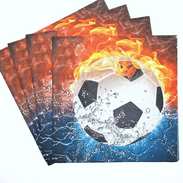Decoupage Paper Football - Etsy