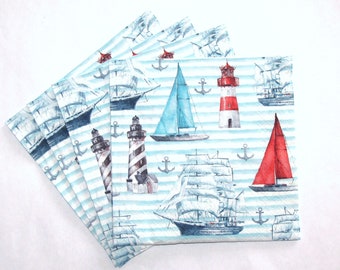 Nautical Decoupage Napkins - Etsy