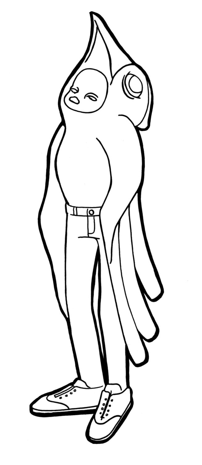 BIRDMAN hand Carved Bleached Wood Bird BLAMO Designer Art - Etsy