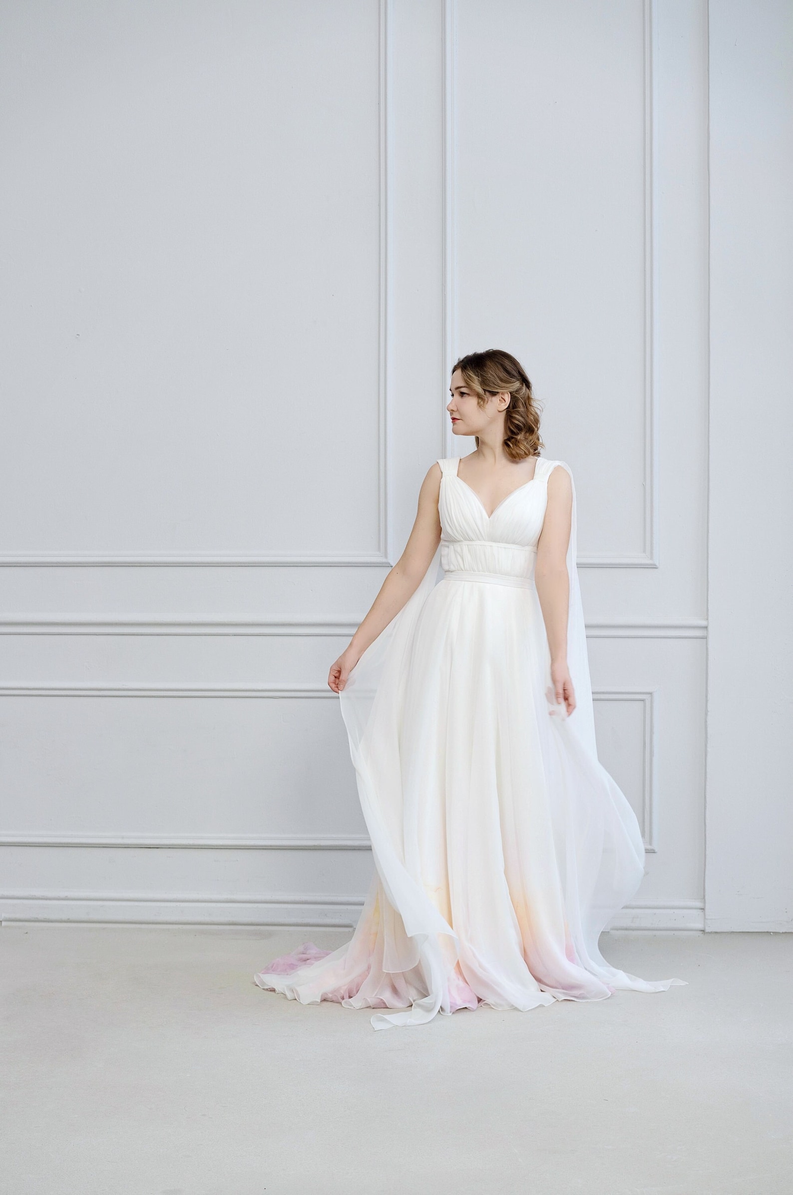 Persephone - Greek Style Wedding Dress / Grecian Bridal Gown / Chiffon ...