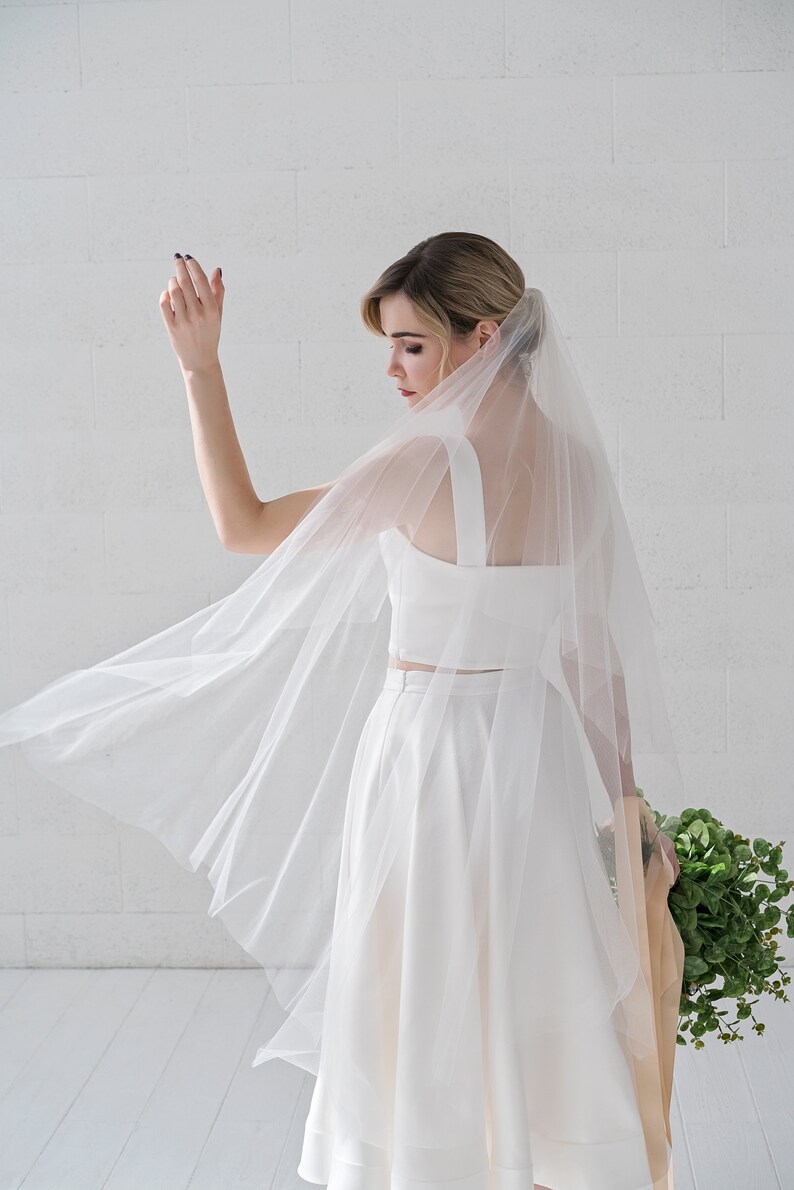 River Handkerchief Veil / Square Shape Bridal Veil / Wedding - Etsy