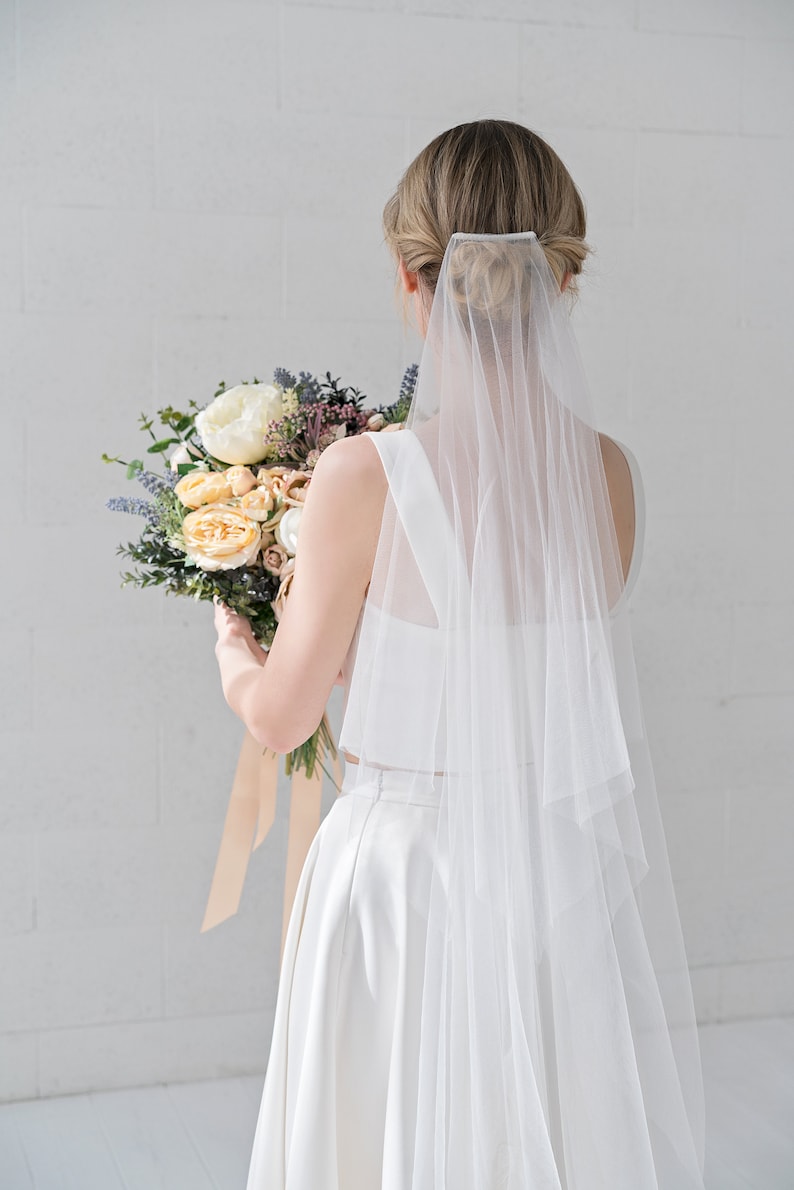 River Handkerchief Veil / Square Shape Bridal Veil / Wedding - Etsy