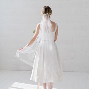 River - Handkerchief Veil / Square Shape Bridal Veil / Wedding Veil ...