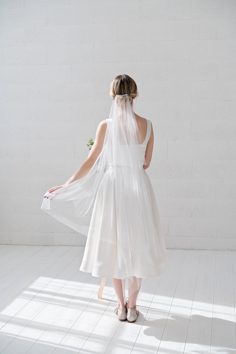 River Handkerchief Veil / Square Shape Bridal Veil / Wedding - Etsy