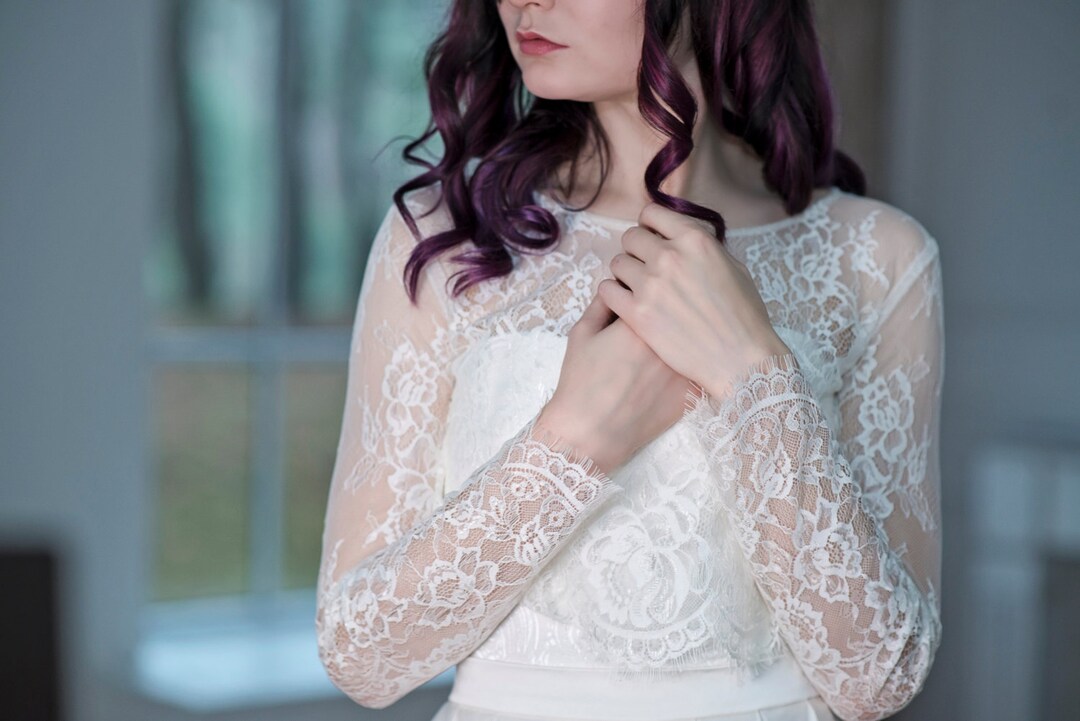 Primrose - Lace Topper / Bridal Lace Topper / Lace Jacket / Bridal ...