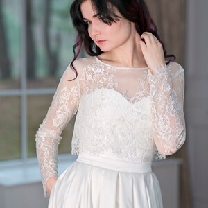 Primrose - Lace Topper / Bridal Lace Topper / Lace Jacket / Bridal ...