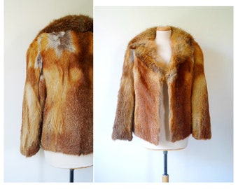 Red Fox Fur Vintage Jacket - Etsy