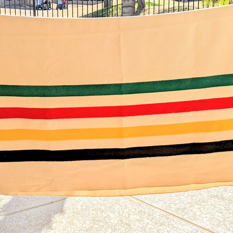Striped Wool Blanket - Etsy