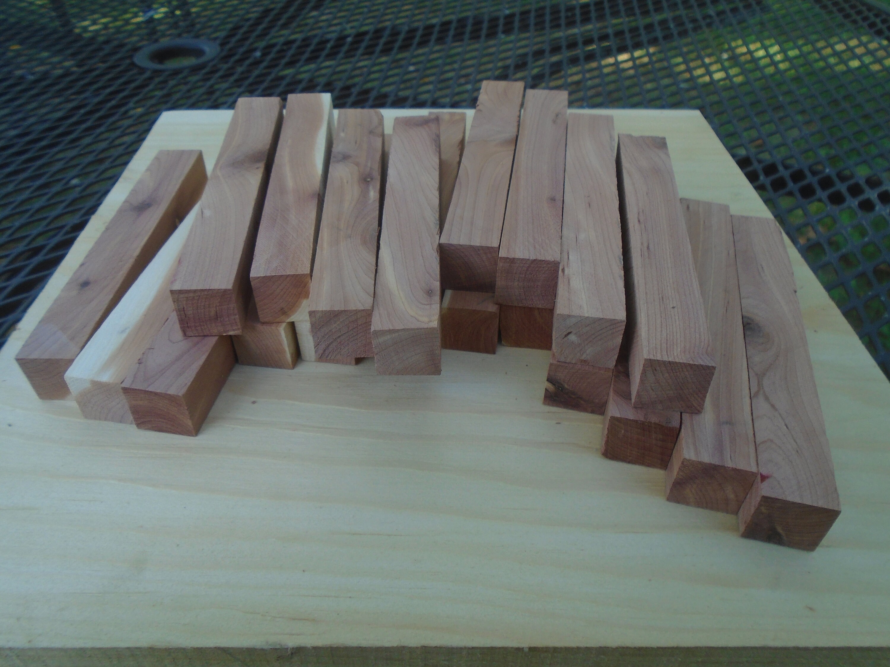 Twenty Two Eastern Red Cedar Pen Blanks. Turning Lumber. Craft Lumber ...