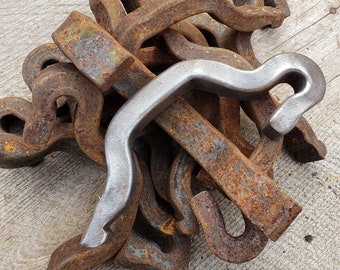 Lot of Two Old Railroad Anchors. Blacksmith Supply. Forging Steel ...