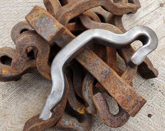 Lot of Two Old Railroad Anchors. Blacksmith Supply. Forging Steel ...