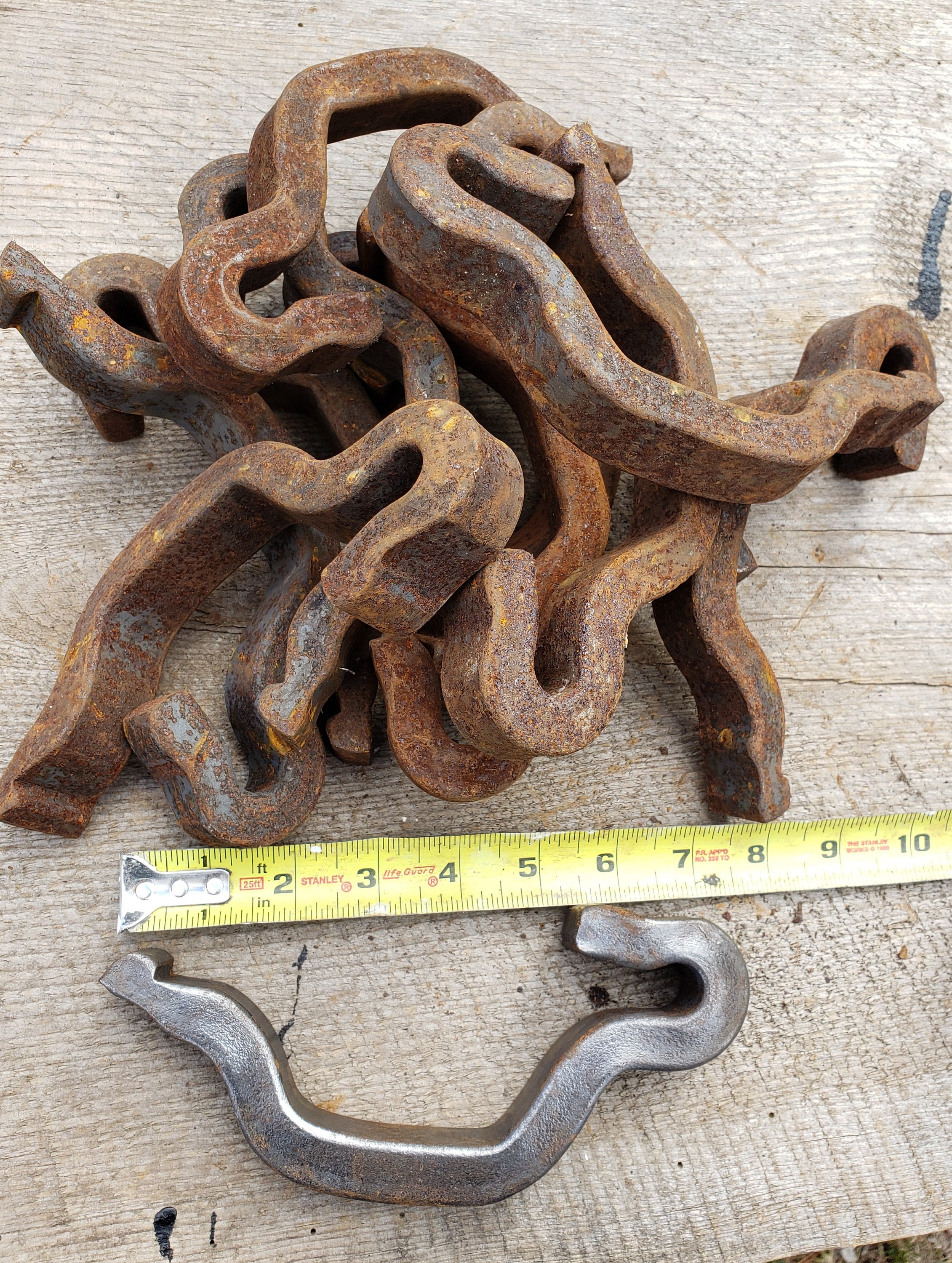 Lot of Two Old Railroad Anchors. Blacksmith Supply. Forging Steel ...